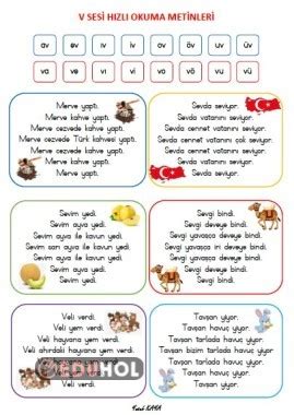 V Sesi Hızlı Okuma Metinleri Eduhol Etkinlik İndir Oyun Oyna