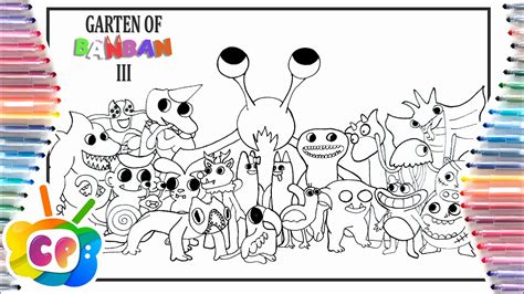 Garten Of Banban Chapter Coloring Page Color All Monsters Tobu