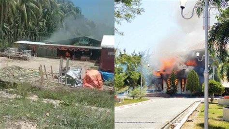 Kondisi Kantor Bupati Pohuwato Gorontalo Yang Dibakar Demonstran