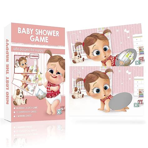Buy Ginco Krafts Baby Shower Games Baby Shower Scratch Off Game Who
