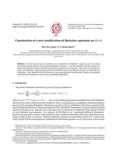 pdf construction of a new modification of baskakov operators on 0 ∞