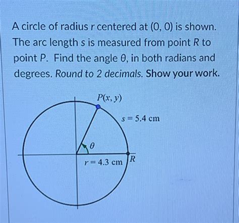 Solved A Circle Of Radius R Centered At 0 0 Is Shown The Chegg