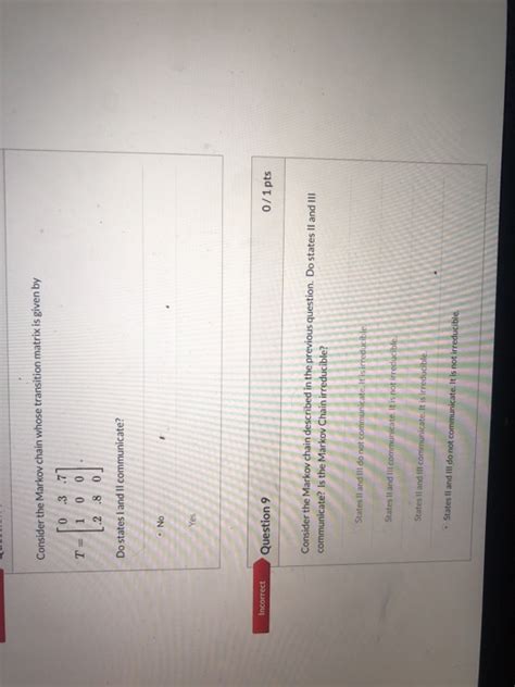 solved consider the markov chain whose transition matrix is