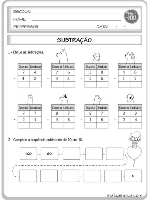 Mailzaindica Atividade Do Ensino Fundamental De Matem Tica