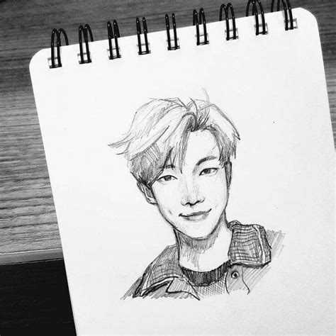 Drawsss Dibujos A Lapicero Bocetos Hermosos Bts Fanart D