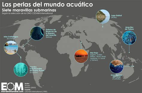 Las Siete Maravillas Submarinas Del Mundo Mapas De El Orden Mundial Eom