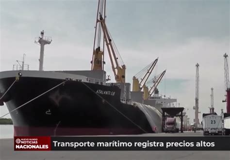 Transporte marítimo registra precios altos
