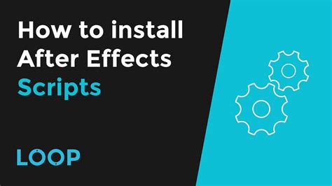 How To Install After Effects Scripts Youtube