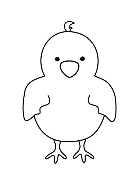 Imagem De Pintinho Para Colorir
