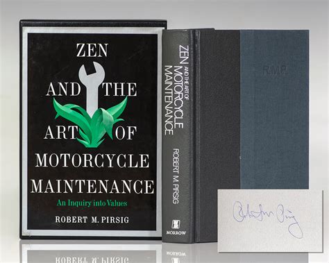 Zen And The Art Of Motorcycle Maintenance Robert Pirsig First Edition