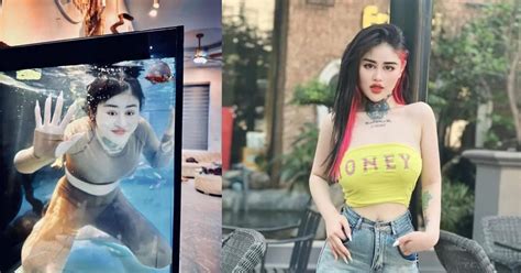 Ngân Baby hotgirl làm trò trong bể cá bất ngờ bị lột trần quá khứ