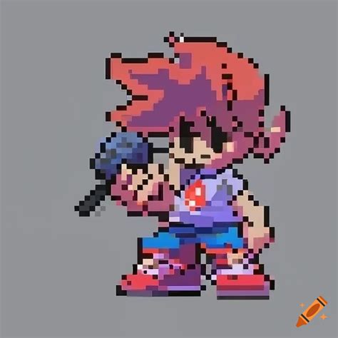 Pixel Art Of Boyfriend Friday Night Funkin