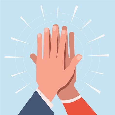 Premium Vector High Five Hands Illustration