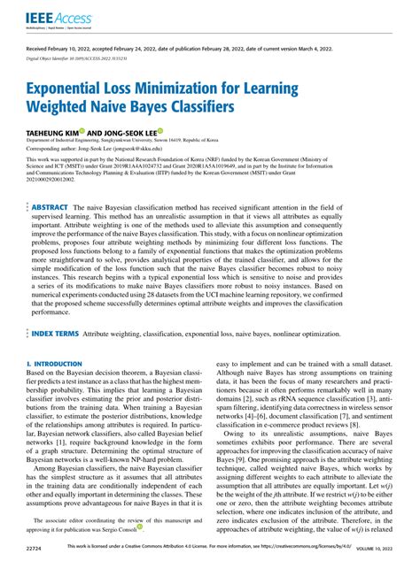 pdf exponential loss minimization for learning weighted naive bayes classifiers