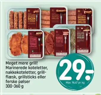 Meget mere grill Marinerede koteletter nakkekoteletter grillflæsk