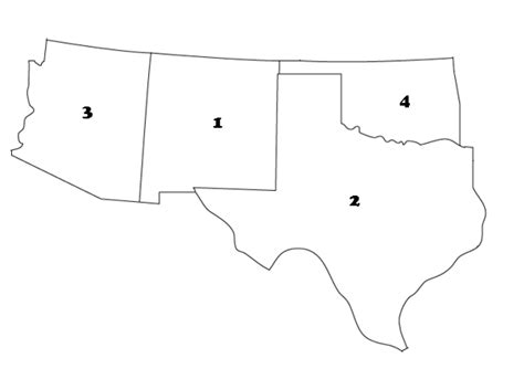 Southwest States Diagram Quizlet