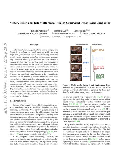 watch listen and tell multi modal weakly supervised dense event captioning deepai