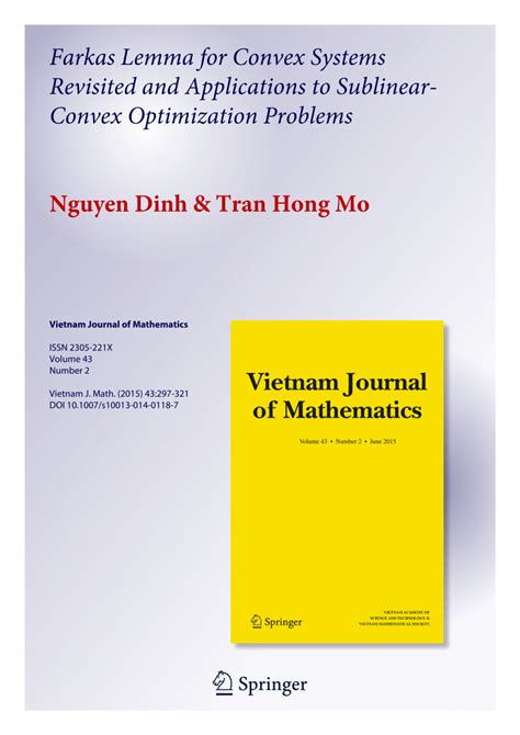 pdf farkas lemma for convex systems revisited and applications to sublinear convex