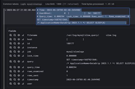 Parse And Filter MySQL Slow Query Logs Using Grafana Stack Overflow