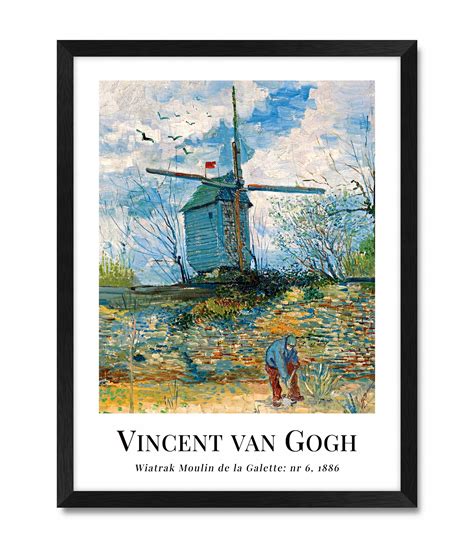 Reprodukcja obrazu obraz na ścianę do sypialni WIATRAK VINCENT VAN GOGH
