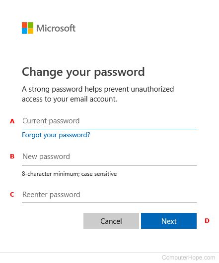 How To Change A Username Or Password