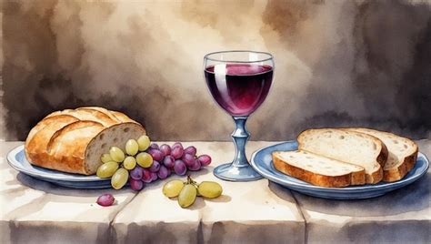 Premium Photo Eucharist Sacrament Chalice Symbols Bread And Wine