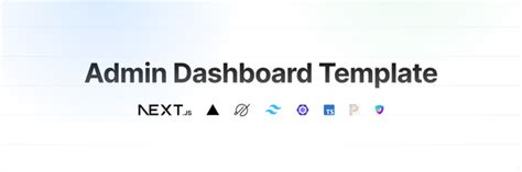 Free And Open Source Next Js Admin Dashboard And Control Panel