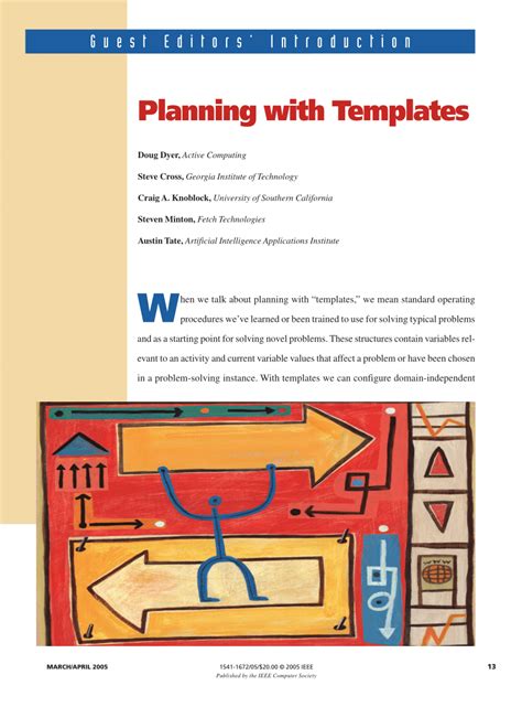 pdf guest editors introduction planning with templates