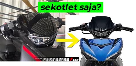 Gambaran Headlamp Yamaha MX KING 155 VVA Modifikasi Skotlet Semakin