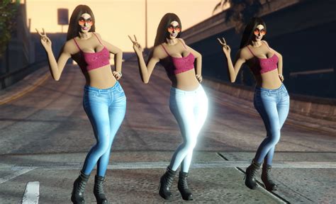 Mp Female Ped Jeans Top Full Body Mod GTA5 Mods