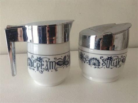 Gemco Creamer And Sugar Dish Set Old Town Blue Onion Pyrex Etsy