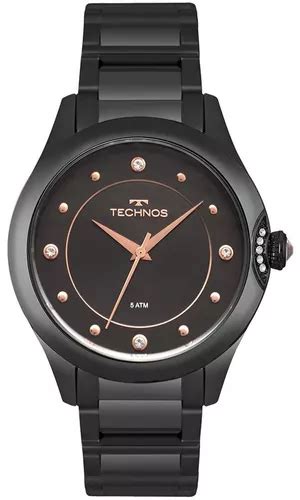 Relógio Technos Feminino Crystal Elegance 2035mpz 5p Preto MercadoLivre