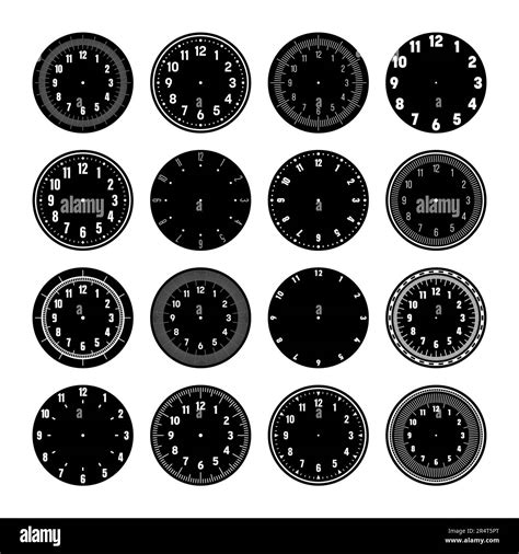 Mechanical Clock Faces Watch Dial With Numerals Bezel Timer Or