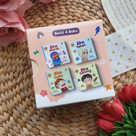 Buku Anak Board Book Seri Pengenalan Emosi Marah Sedih Senang Takut