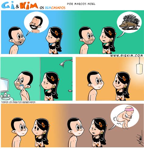 Tirinha Retrô Agradando a amada Gi Kim os Bem Casados