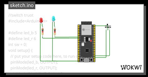 slide switch wokwi esp32 stm32 arduino simulator