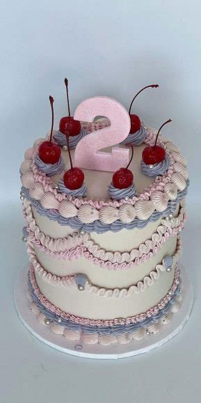 40 Best Lambeth Cake Ideas Pastel Buttercream Cake For 2nd Birthday