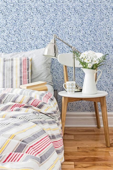 Abstract Blue Peel And Stick Wallpaper Fancy Walls
