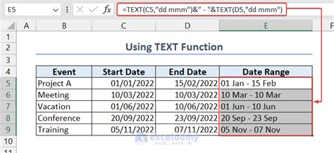 Excel Date Range A Guide Exceldemy