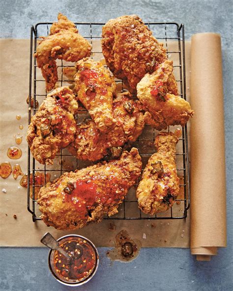 Spicy Buttermilk Fried Chicken With Pepper Jelly Drizzle From