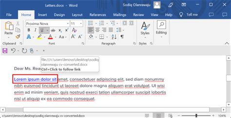 How To Add Hyperlinks In Microsoft Word