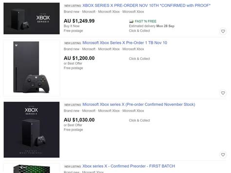 Xbox Series X And S Pre Orders Exhausted Consoles Show Up On EBay