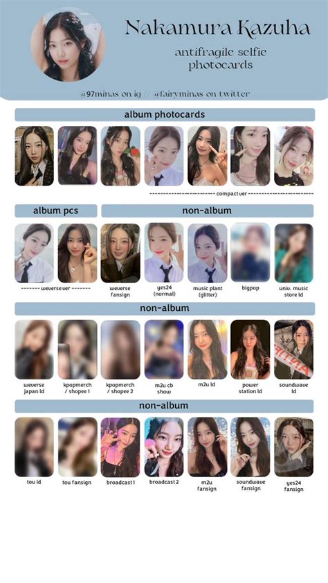 carol 𖧧 on Twitter lesserafim selfie photocards templates i vote