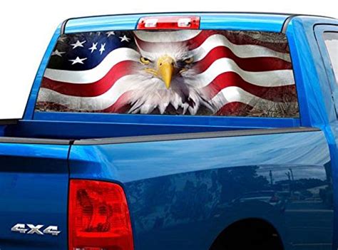 Buy GRAPHIX EXPRESS Truck Back Window Graphics Bald Eagle American
