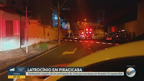 Adolescente suspeito de participar de latrocínio em Piracicaba é
