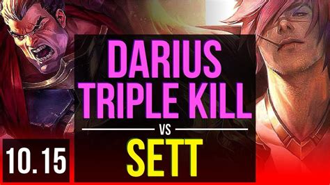 Darius Vs Sett Top M Mastery Points Early Solo Kills Triple