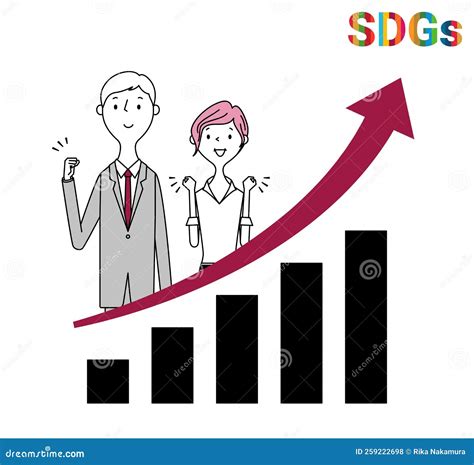 Sdgs Target8 Menschenwürdige Arbeit Und Wirtschaftswachstum Stock