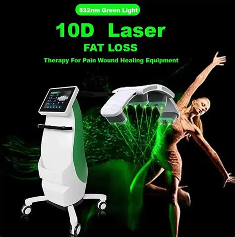 Green Light 10D Lipo Laser Slimming Machine 532nm Laser Weight Loss