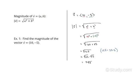 Magnitude Of A Vector Formula