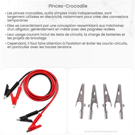 Pinces Crocodile Comment ça marche application et avantages